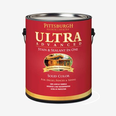 Ultra Advanced Exterior Stain - Solid Color - Professional Quality ...